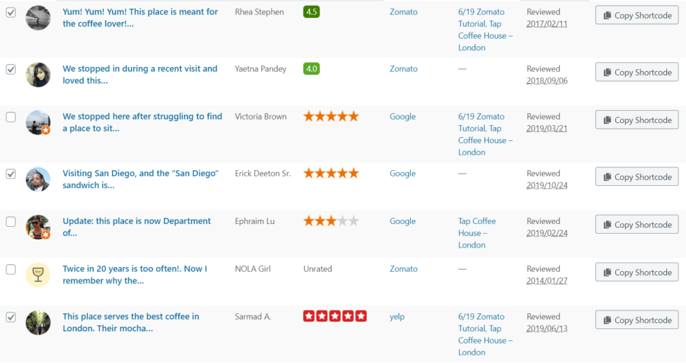 How to Display Reviews From Multiple Sources Together on Your Site